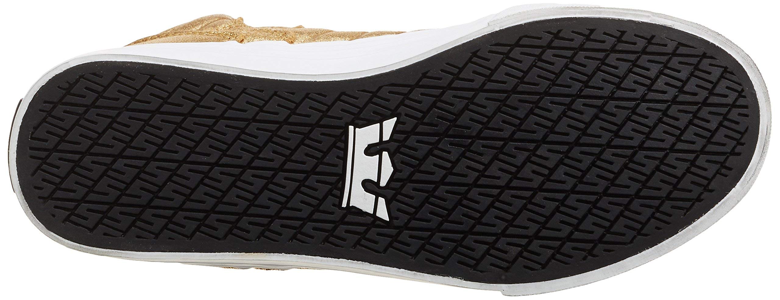 Supra Skytop Athletic Girl's Shoes Size 2 Gold/Black