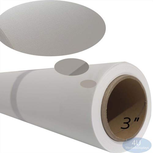 Tiger-Hoo Heavy-Duty Inkjet Canvas 17 inch x40ft Roll Waterproof and White Matte Finish Digital Printing 100 percent Polyester Inkjet Water-based Dye and Pigment Ink Jet Printing Printers