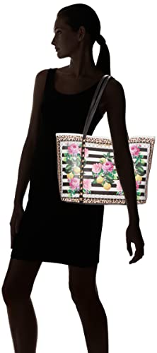 Betsey Johnson Amazing Tote Bag, Black/White