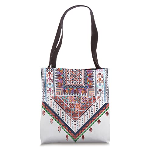 Palestine Trational Women Girls Palestinian Woman Thobe Thob Tote Bag