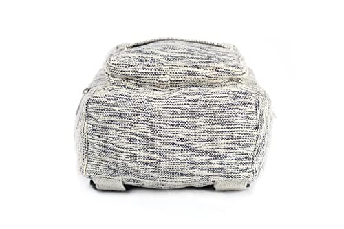 Handmade Hemp Mini Backpack Purse For Women Girls Ecofriendly Light Weight Backpack Vegan Small Bag for Travel School College Casual Use