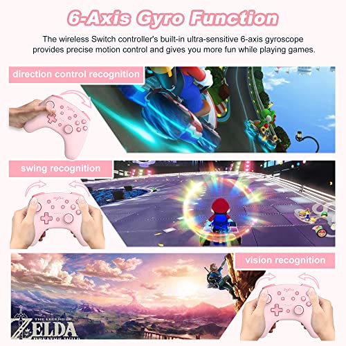 PXN Wireless Switch Controller - is compatible with Switch/Switch Lite/OLED - It is a Switch Controller with features including Turbo, Wake-up, NFC, Motion, and Vibration. (Note: iOS devices with