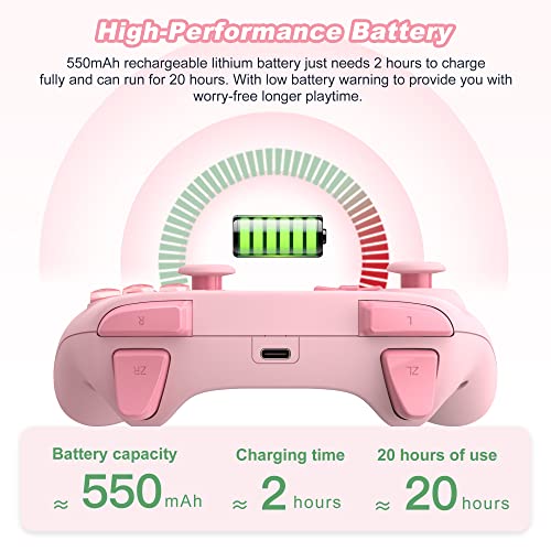 PXN Wireless Switch Controller - is compatible with Switch/Switch Lite/OLED - It is a Switch Controller with features including Turbo, Wake-up, NFC, Motion, and Vibration. (Note: iOS devices with
