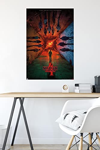 Trends International Netflix Stranger Things: Season 4 - Group Teaser One Sheet Wall Poster, 22.375" x 34", Unframed Version