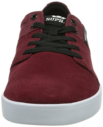 Supra Men's Stacks II, Red Tawny Black White Bgk, Womens 8