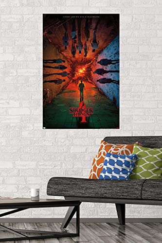 Trends International Netflix Stranger Things: Season 4 - Group Teaser One Sheet Wall Poster, 22.375" x 34", Unframed Version