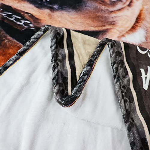 Tupmnbry Boxer Dog Blanket Cute Puppy Throw Blanket Super Soft Flannel Throw Blanket Lightweight Fluffy Plush Fuzzy Bed Blanket for Cute Pet 50"X60"