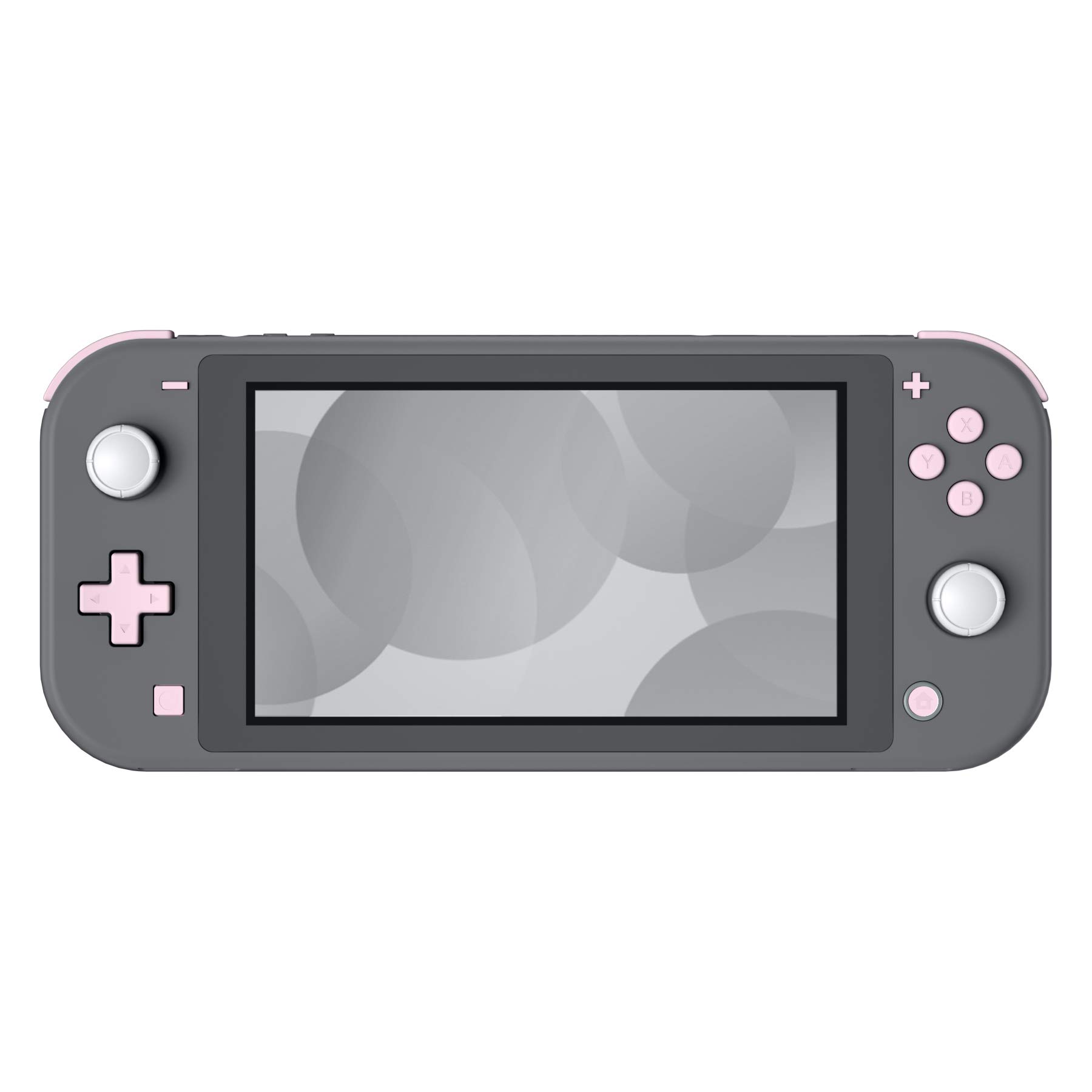 eXtremeRate Cherry Blossoms Pink Replacement ABXY Home Capture Plus Minus Keys Dpad L R ZL ZR Trigger for Nintendo Switch Lite, Full Set Buttons Repair Kits with Tools for Nintendo Switch Lite