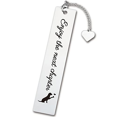 Funny Enjoy The Next Chapter Inspirational Bookmark Gifts for Women, Bookmarks for Girl Bookworm Sister Daughter Book Friend Friendship Gifts Sister Gifts