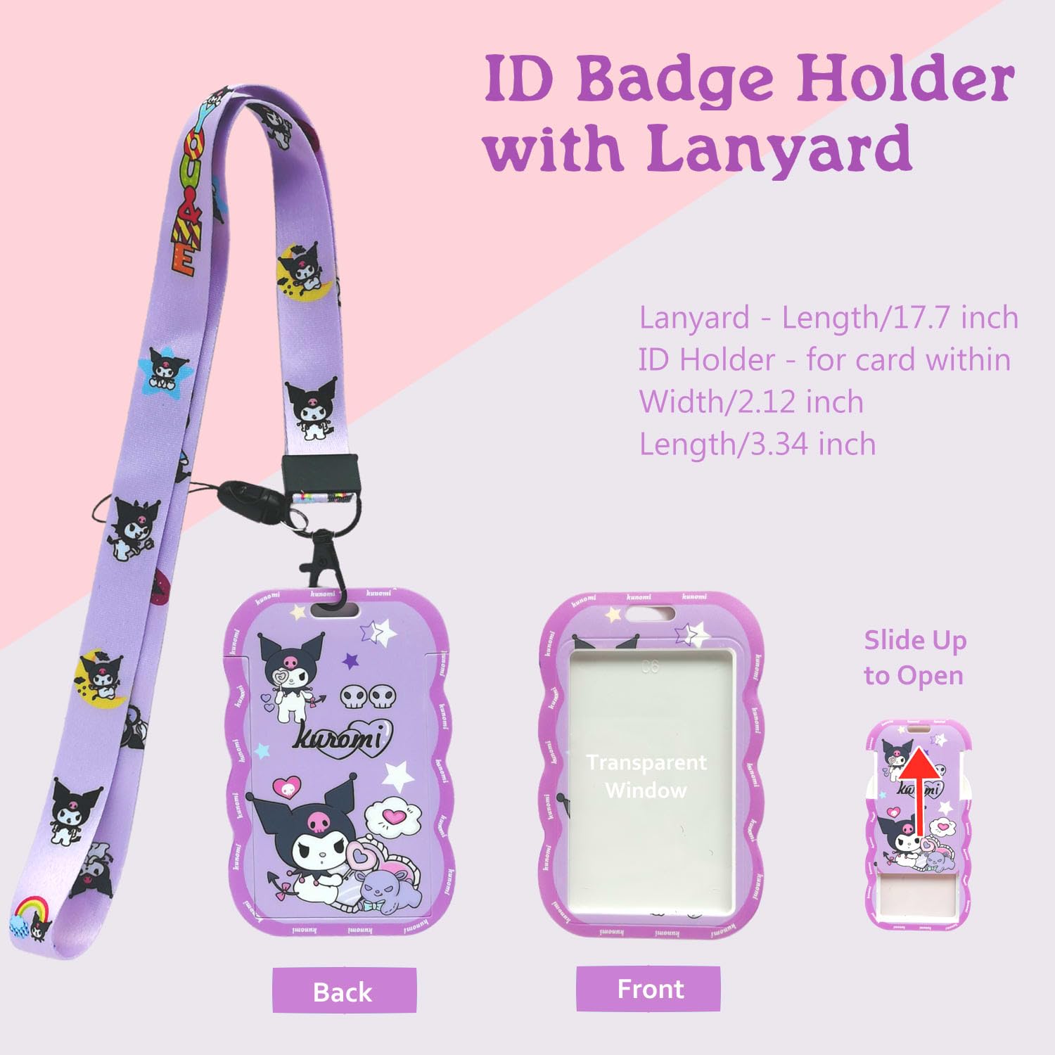 Koiswim Cute School Supplies Kawaii Stationery Gift Set, Including Gel Pens Notebook Pencil Cse Stickers Pins Badge Lanyard Sticky Note Bookmark (K)
