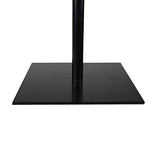 Adjustable Heavy Duty Pedestal Sign Holder Poster Stand - 8.5x11 Inch Vertical & Horizontal Sign Stand Displayed Poster Holder - Steel Square Base Sign Stands for Display, Advertisement & Outdoor Sign