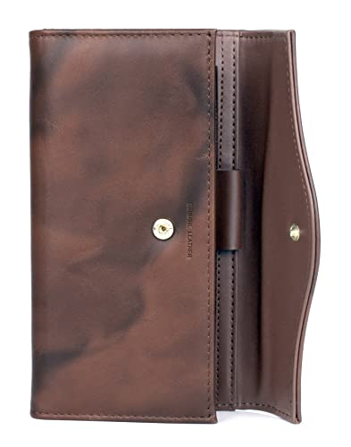 Julia Buxton Heiress OrganizerĀ® Clutch Mahogany