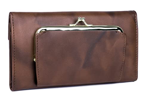 Julia Buxton Heiress OrganizerĀ® Clutch Mahogany