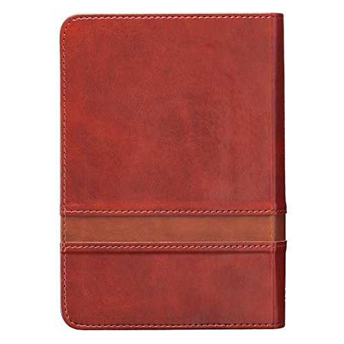 Personalized Bible Small Compact KJV Holy Bible Compact LuxLeather Brown King James Version Bible Custom Made Gift for Baptism Christenings Birthdays Celebrations Holidays