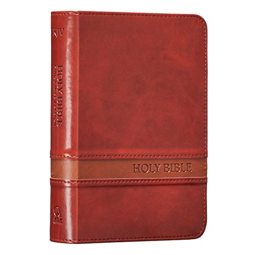 Personalized Bible Small Compact KJV Holy Bible Compact LuxLeather Brown King James Version Bible Custom Made Gift for Baptism Christenings Birthdays Celebrations Holidays