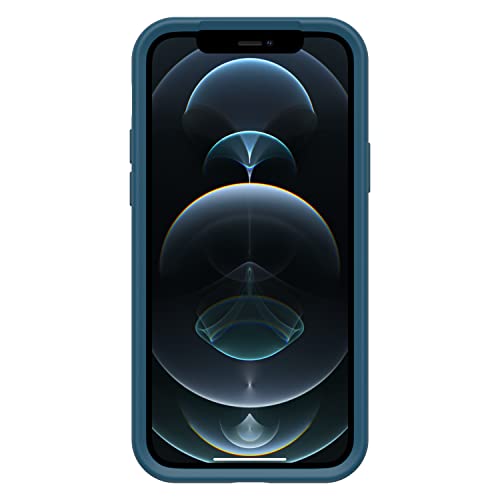 OtterBox Clear case with Colorful Grip Edge for iPhone 12/12 Pro - Blue Glaze (Clear/Blue)