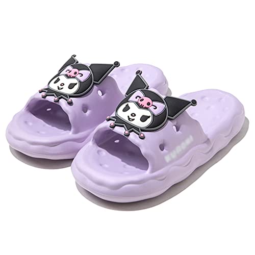 Ohjijinn Kawaii Slides Anime Summer Open Toe Pillow Slides Sandals, Funny Beach Slippers with Cushioned Thick Sole, Cloud Slides for Women