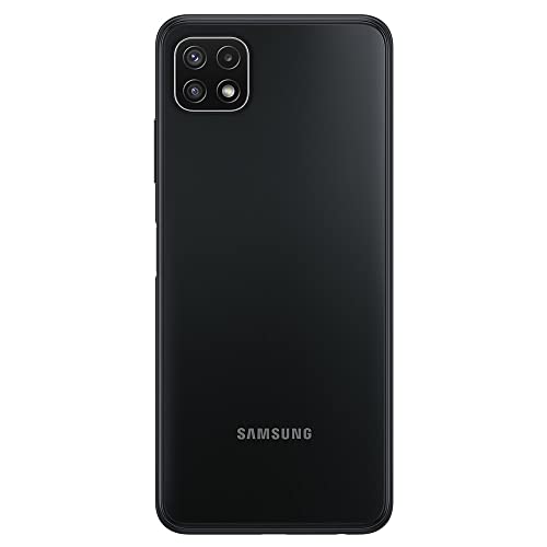 SAMSUNG Galaxy A22 5G (128GB, 4GB) 6.6" 90Hz, Android 11, 48MP Triple Camera, Dual SIM 4G Volte Unlocked (US + Global, GSM Only) International Model A226BR/DSN (Extra Fast Charger Bundle, Gray)