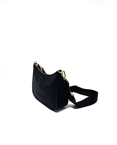 Tory Burch Nylon Web Mini Hobo in Black