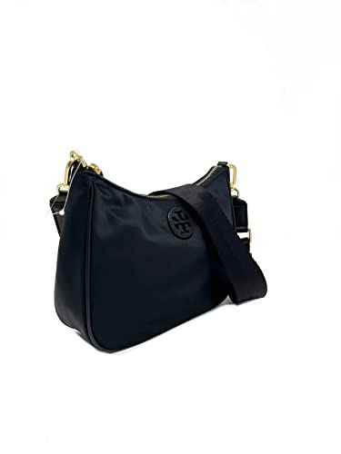 Tory Burch Nylon Web Mini Hobo in Black