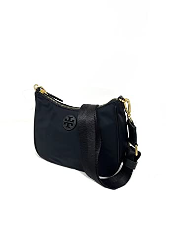 Tory Burch Nylon Web Mini Hobo in Black