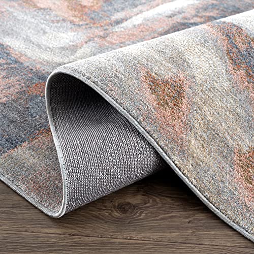 Abani 5' x 8' (5'3"x7'6") Contemporary Rugs Multicolor Swirl Area Rug - Modern No-Shed Premium Dining Room Rug