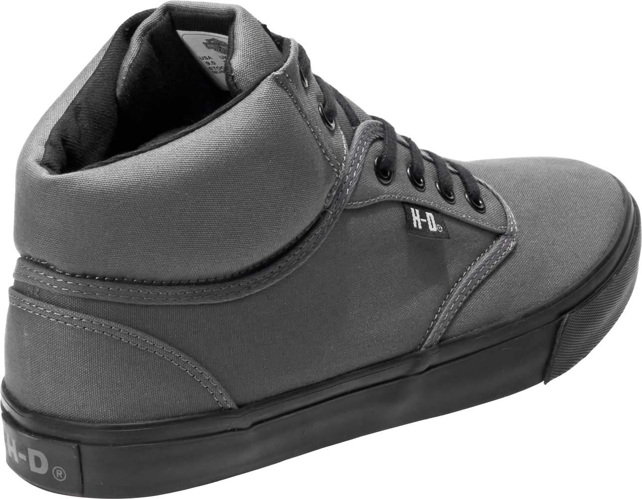 Harley-Davidson Men's Wrenford Canvas Motorcycle Casual Sneaker, Grey, 9