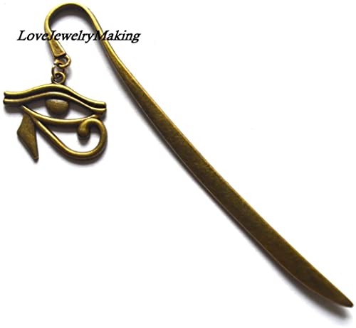 Eye of Horus Bookmark,Gifts for History Teachers -Bronze Egyptian Eye Bookmark,Book Lover Gift Reader Gifts Lover Gift Bookmarks Books