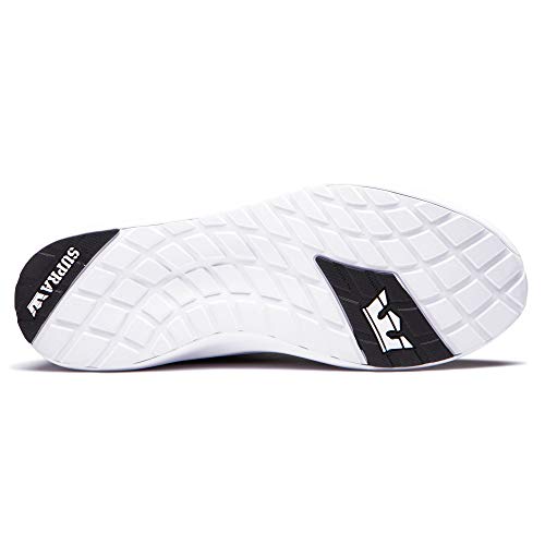Supra Women's Factor Endure Skateboarding Shoes, Black Black Dk Grey White M 42, 12.5