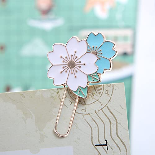 6 Pack Cherry Cute Paperclip Bookmarks Office Supplies Planner Accessories Clips On Bookmark