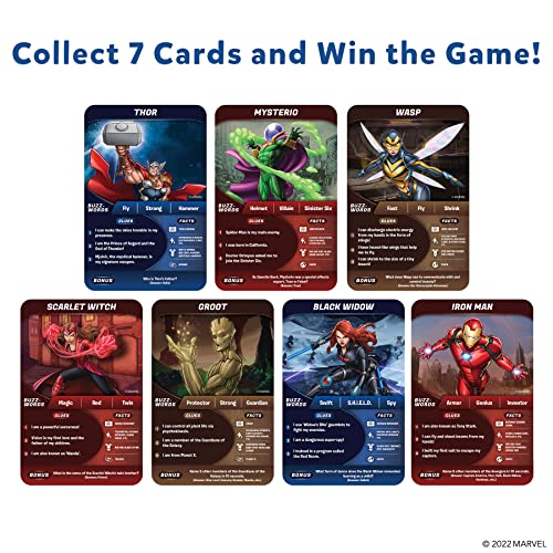 Skillmatics Marvel Card Game - Guess in 10, Quick Game of Smart Questions, Gifts for 8 Year Olds and Up, Fun Family Game