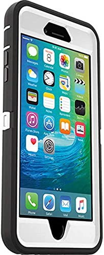 OtterBox Defender Series Rugged Case for iPhone 6s Plus & iPhone 6 Plus Non-Retail Packaging - Black/White - CASE ONLY