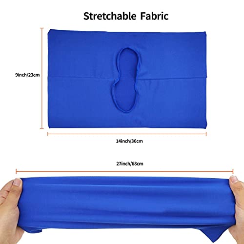 YoeeJob 7 Packs Stretchable Book Covers Textbooks Paperback Book Protector Assorted Book Saver Hardcover Washable 9.5" X 14"