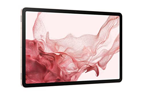SAMSUNG Galaxy Tab S8 11â 128GB WiFi 6E Android Tablet w/ Large LCD Screen, Long Lasting Battery, S Pen Included, Ultra Wide Camera, US Version, Pink Gold