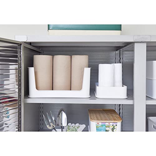 iDesign Recycled Plastic Large Storage Handles, Open Front Bin