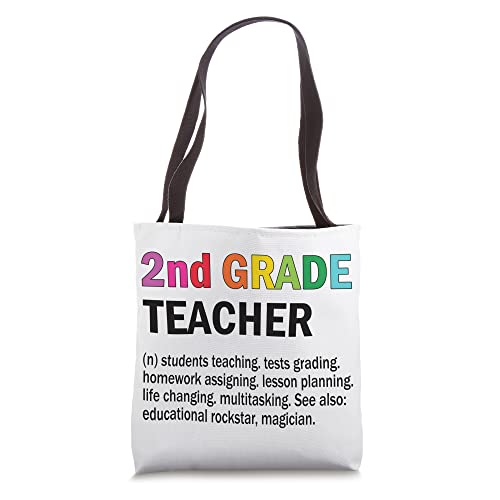 Second Grade Teacher Definition 2nd Grade Tote Bag