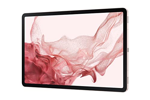 SAMSUNG Galaxy Tab S8 11” 128GB WiFi 6E Android Tablet w/ Large LCD Screen, Long Lasting Battery, S Pen Included, Ultra Wide Camera, US Version, Pink Gold