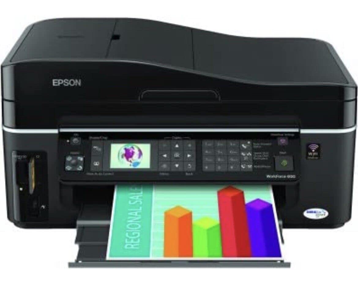 Epson WorkForce 600 Wireless All-in-One Printer (Black) (C11CA18201)