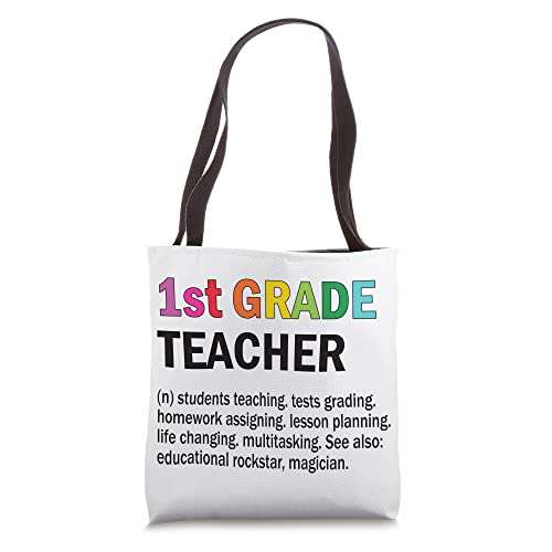 First Grade Teacher Definition 1st Grade Tote Bag