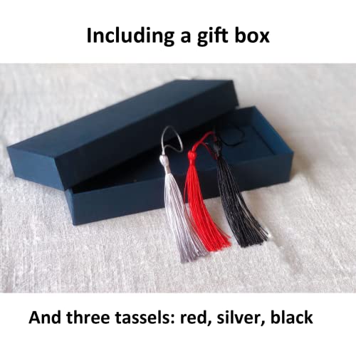 Custom Bookmark with Tassel Gift Box for Book Lovers MetalBookmark Personalized with Text and Picture