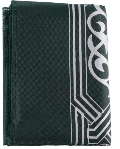 MuslimTravel Prayer Rug with Compass,Pocket Size Praying Mat Best Islamic Gift for Muslim (Dark Green&Black)