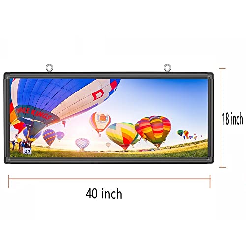 PH6 mm Outdoor LED Sign,40" x 18" Full Color Programming Support Texts, Images and Video Display.HIGH DEFINITION & HIGH BRIGHTNESS
