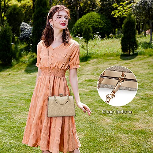 UBORSE Women Clutch Bag Small Crystal Bag Elegant Clutch Evening Purse for Wedding Cocktail Party
