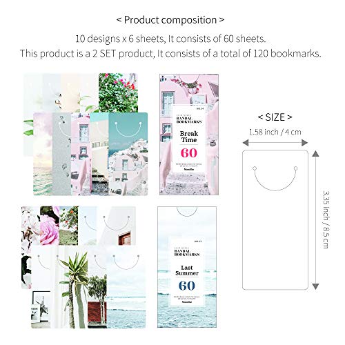 Monolike Bandal Bookmarks Breaktime + Last Summer, 120 Pieces