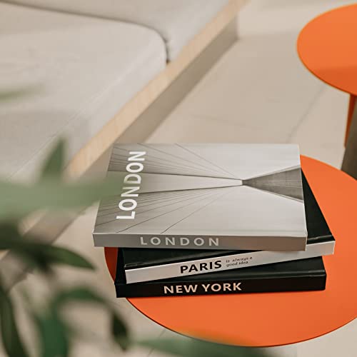 3 Pieces Large Size Fashion Decorative Book,Decorative Hardcover Books, Modern Stack,Fashion Design Book ,Display Books for Coffee Tables/Shelves Black and White Gray Shelf Night Stands Decor