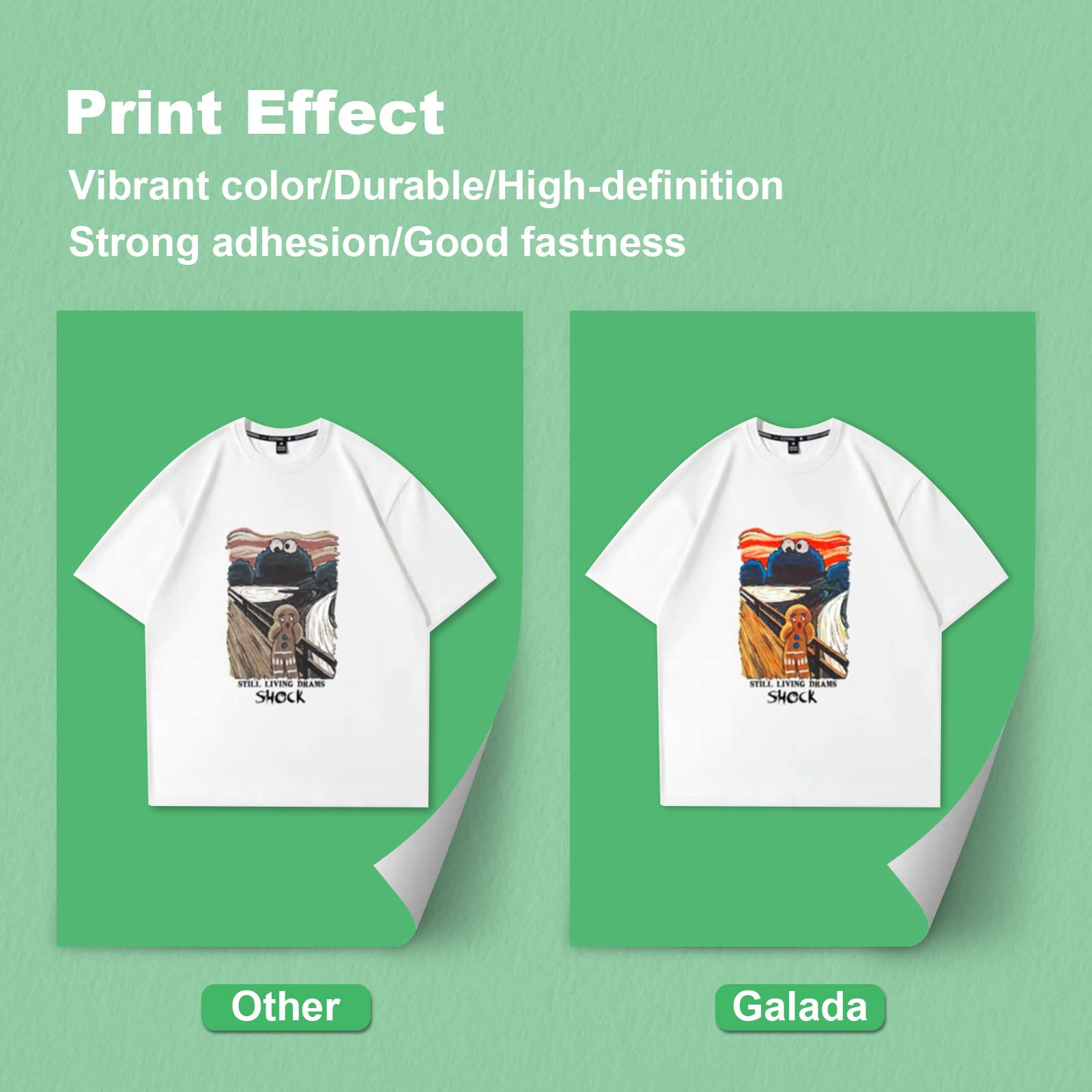Galada Autofill Ink Work with ET-2400 ET-2720 ET-2760 ET-2850 ET-7720 ET-15000 Anti-UV/ICC Free