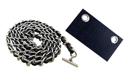 YESIKIMI Conversion Kit Cowhide leather Chain+Insert Change Chanel Flap Card Holder Into A Small Crossbody Purse