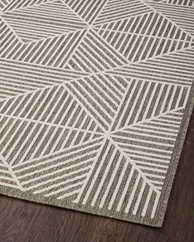 Loloi II Rainier Collection RAI-03 Natural/Ivory, Indoor/Outdoor 2'-2" x 3'-9" Accent Rug