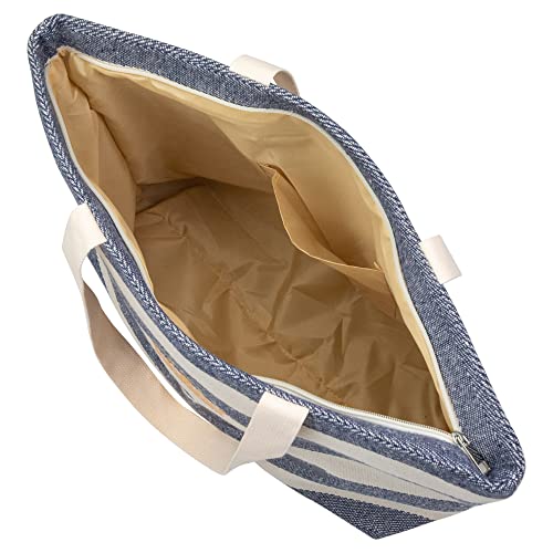 20" Corona Striped Beach Bag