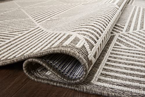 Loloi II Rainier Collection RAI-03 Natural/Ivory, Indoor/Outdoor 2'-2" x 3'-9" Accent Rug